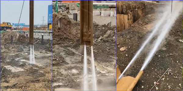 High Pressure Water Jet-assisted Pile Driving Process-gywaterjetcleaner